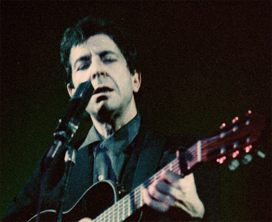 Unpublished Photos: 1985 Leonard Cohen Salle Pleyel Concert, Paris ...